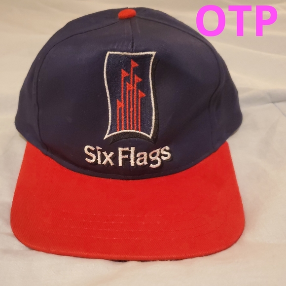 Six Flags | Accessories | Six Flags 996 Vintage Hat Theme Park | Poshmark